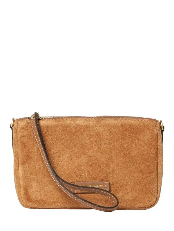 GIANNI CHIARINI Suede Mini Bag - Camel