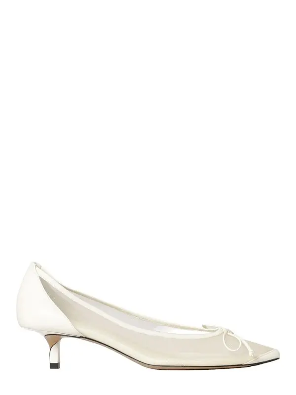 Jacquemus Polyamide Court Shoes With Bow Detailing - White