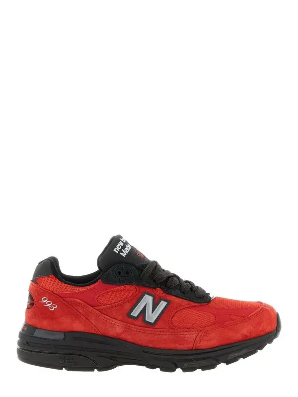NEW BALANCE 993 Suede And Mesh Trainers - Red