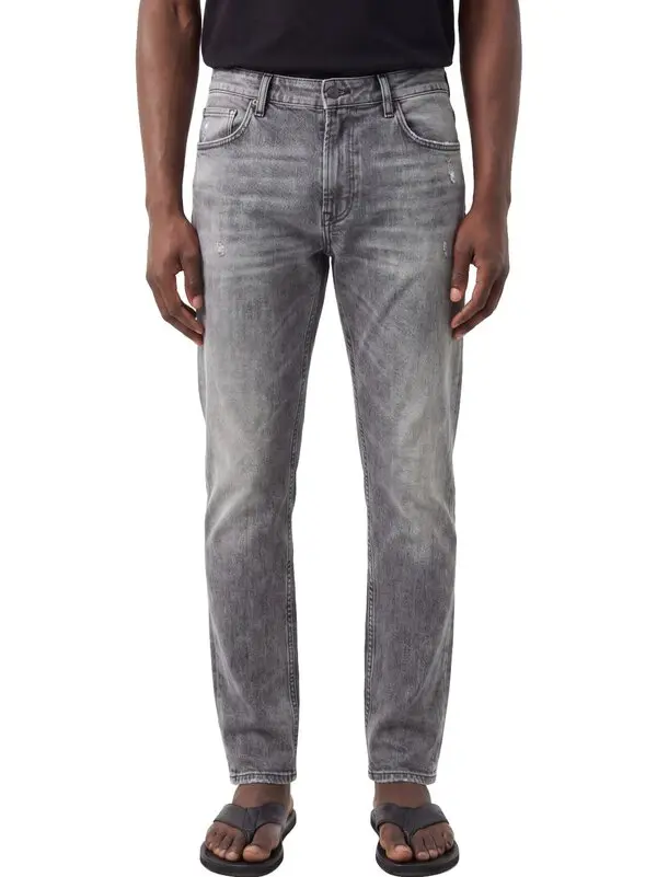 Acne Studios Mid-rise Straight Fit Cotton Denim Jeans - Black