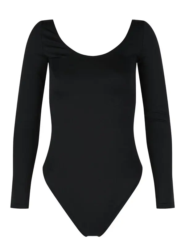 Balenciaga Dancer Matte Spandex Bodysuit - Black