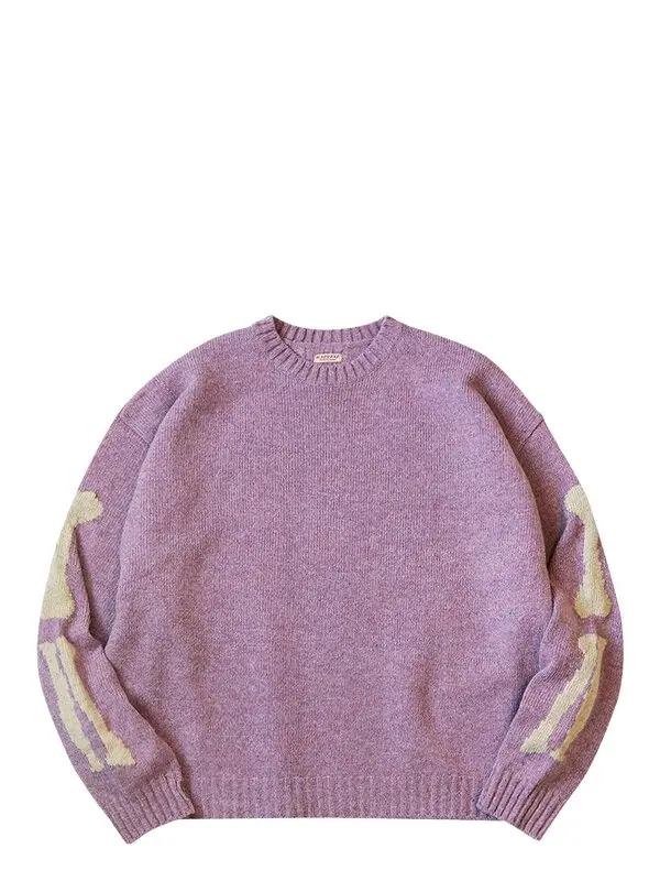 Kapital Bone Crew Sweater - Purple