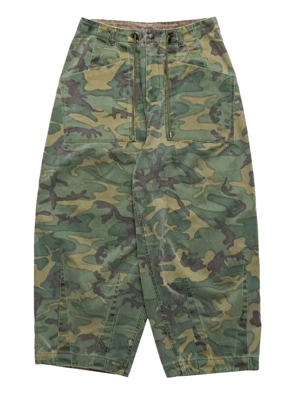 Needles Reversible Camouflage Pants - Green