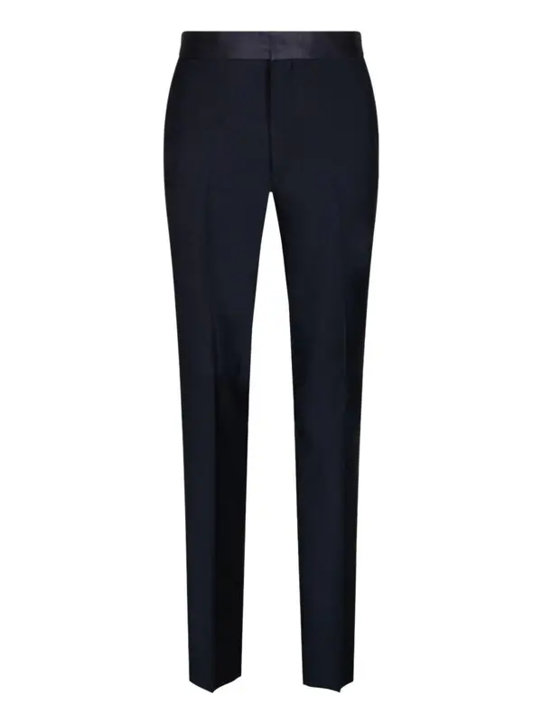 Givenchy Slim-fit Tailored Pants In Wool And Mohair - Blue