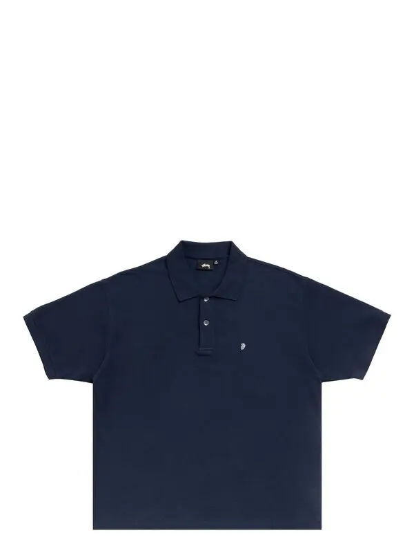 StÜssy Classic Pique Polo Shirt - Blue