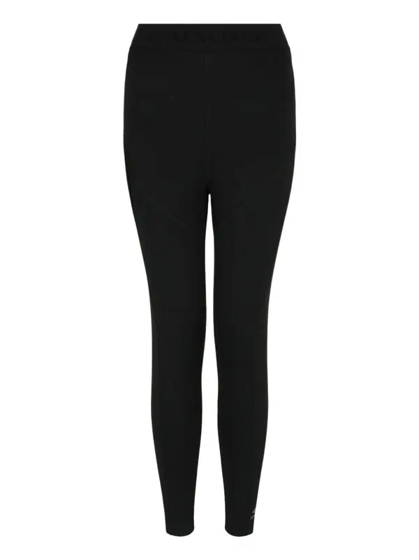 Balenciaga Athletic Cut Spandex Leggings /white - Black