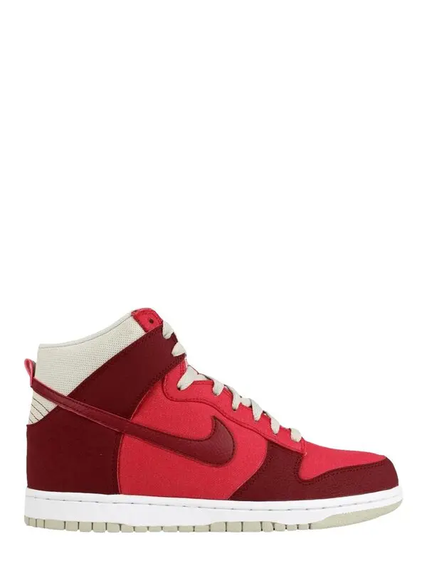 Nike Dunk High Athletic Sneakers - Red