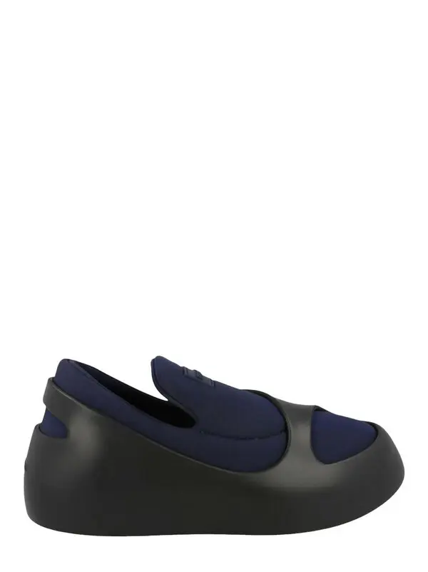 FERRAGAMO Lunar Paneled Slip-on Sneaker - Blue