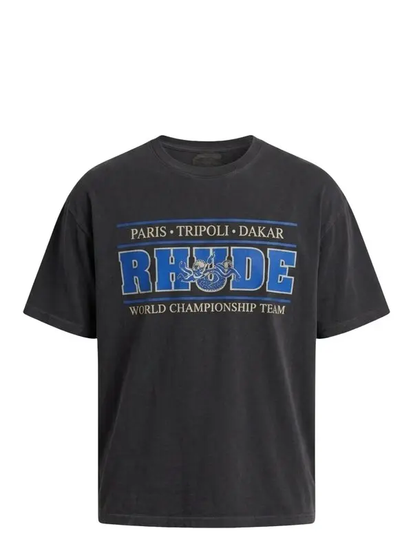 Rhude Chrono' Graphic T-shirt - Black