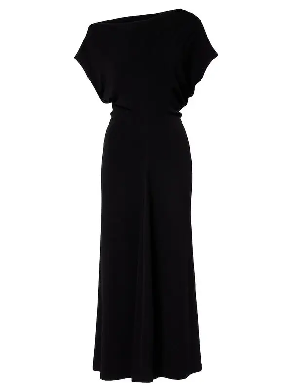 Vince One-shoulder Midi Dress - Black