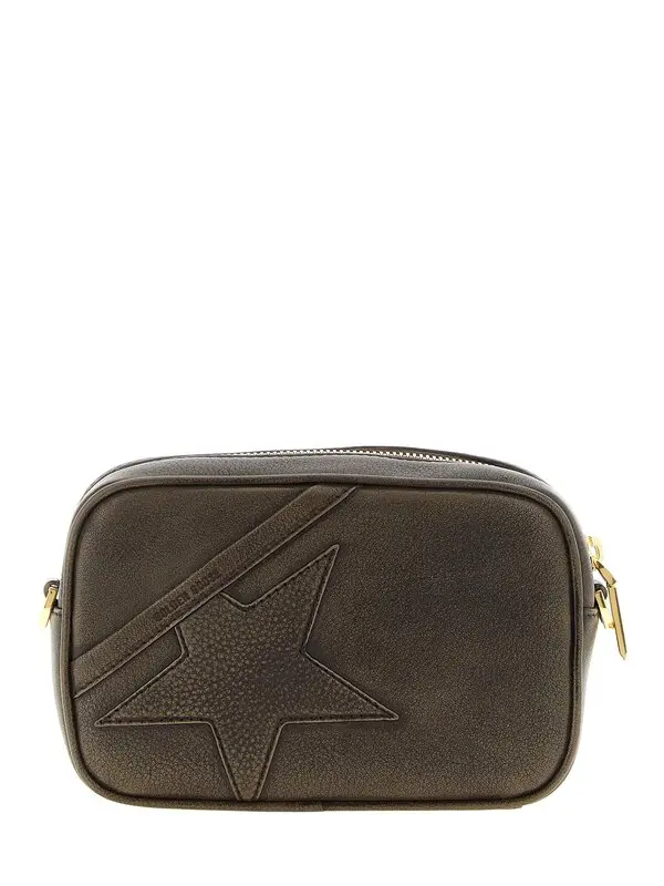 GOLDEN GOOSE Star Mini Clutch - Brown