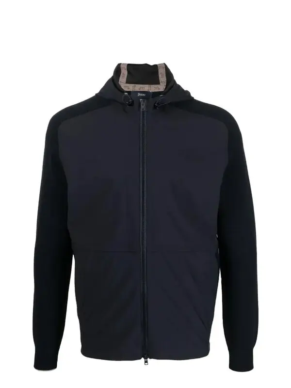 Herno Hooded Zip-up Jacket - Blue