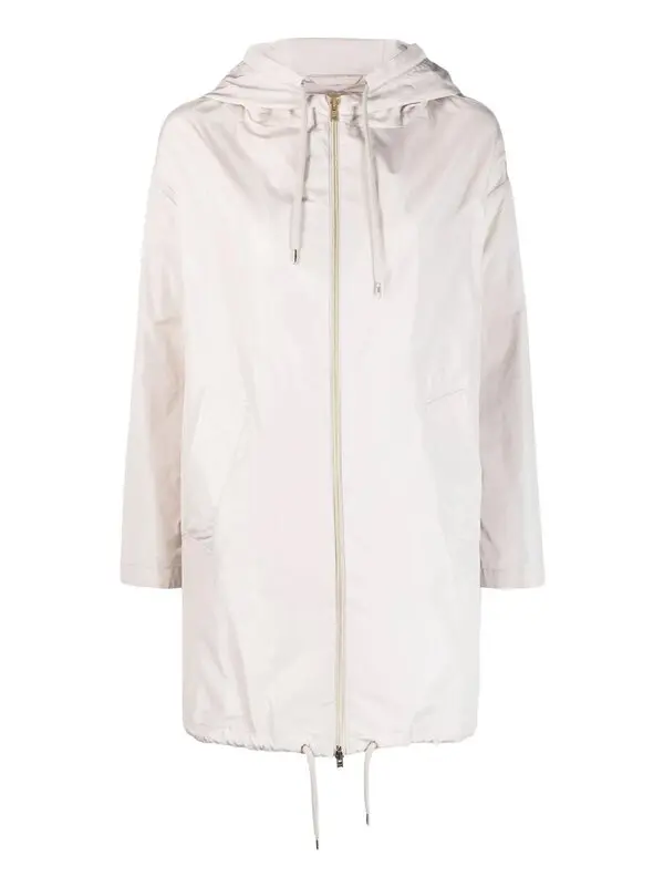 Herno Techno Taffeta Parka Coat - Pink
