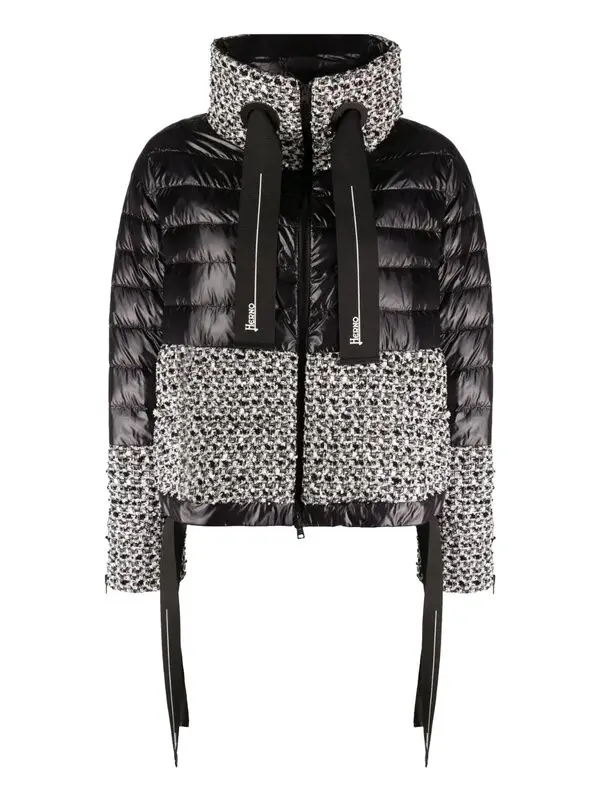 Herno Down Performance Jacket With High Neck - Black