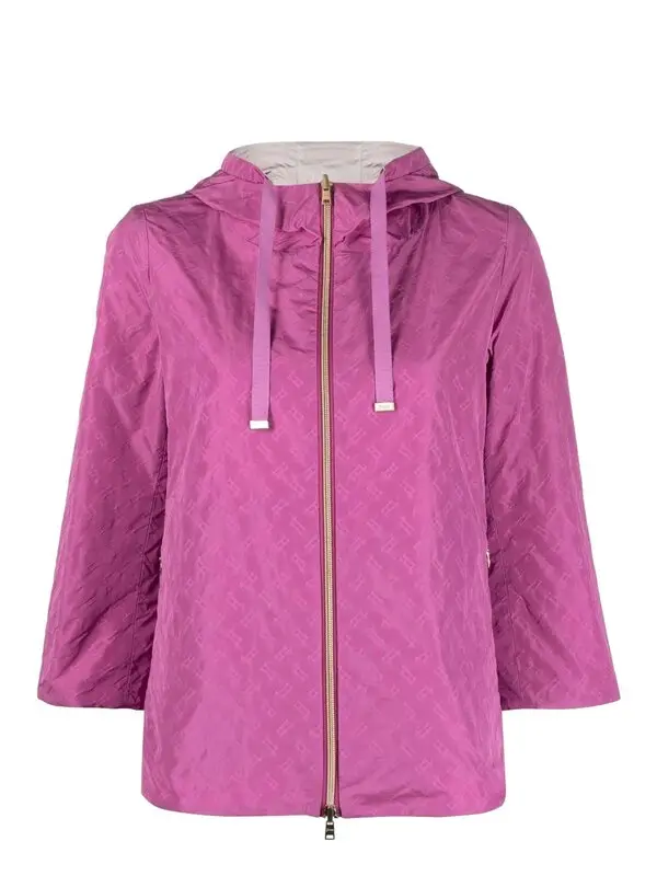 Herno Reversible Monogram-print Jacket - Pink