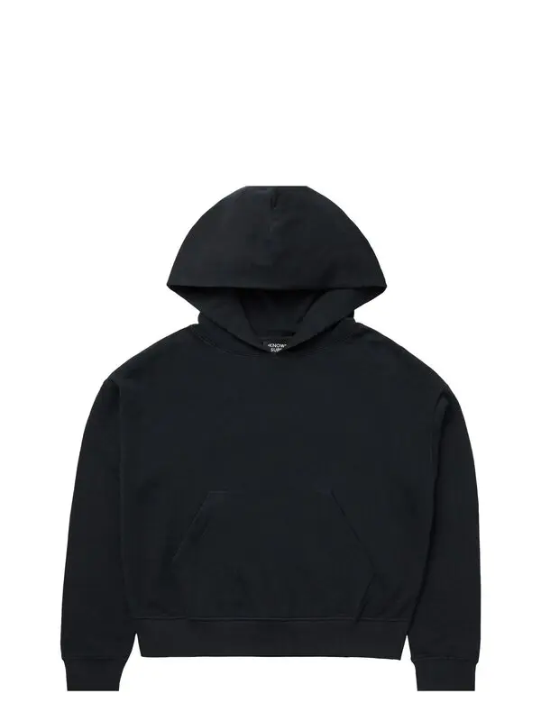 KNOWN SUPPLY Relaxed Organic Cotton Fleece Hoodie - Black