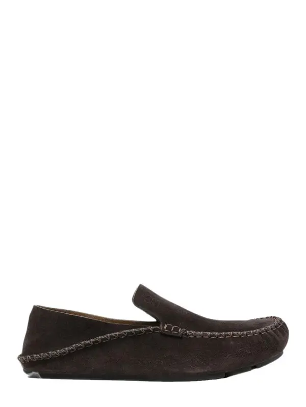 Loewe Rambla Suede Loafers - Brown
