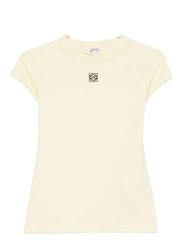 Loewe Anagram Cotton T-shirt - Yellow