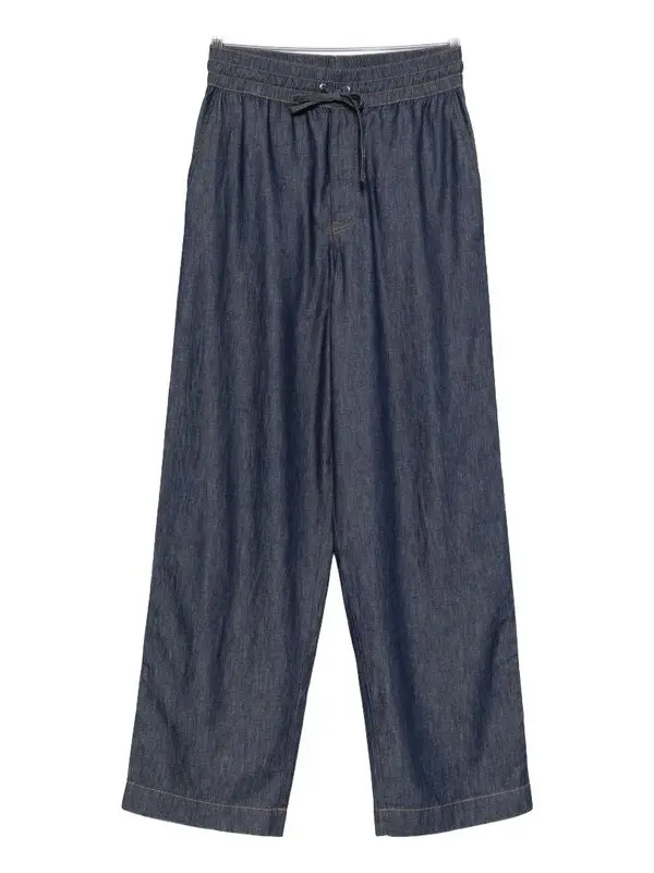 Loewe Wide-leg Denim Trousers With Drawstring Waist - Blue