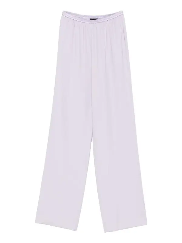 Emporio Armani Wide-leg Trousers - Purple