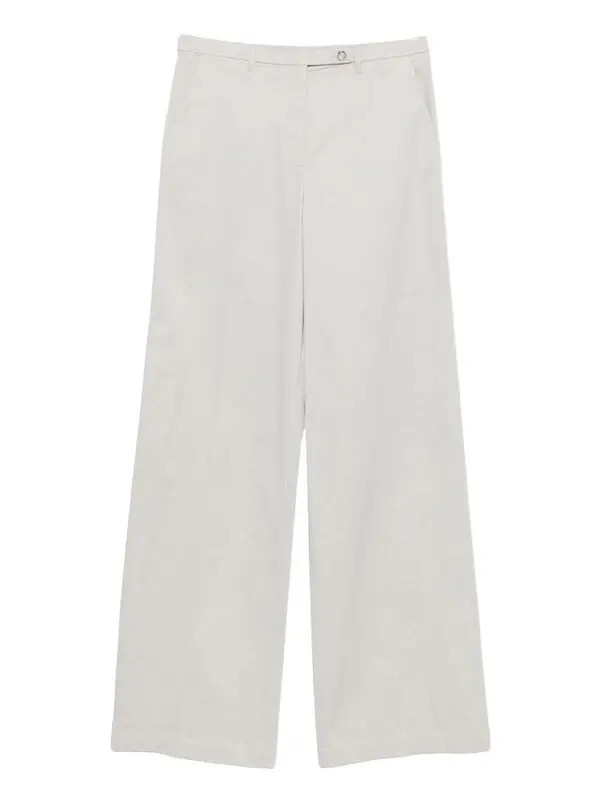 Emporio Armani Cotton Trousers - White