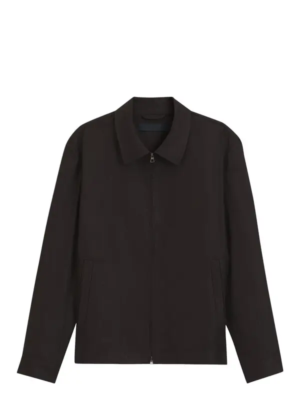 BOSS By Beckham Relaxed-fit Linen Jacket - Dark Brown