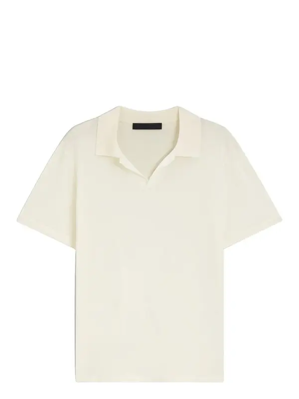 BOSS By Beckham Virgin Wool Knit Sweater - White