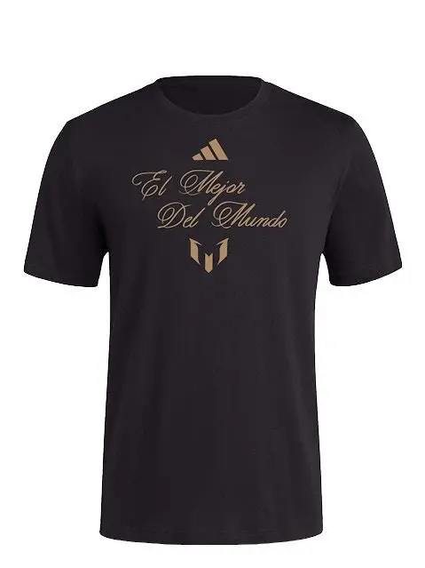 Adidas El Mejor Del Mundo Messi Tee Shirt - Black