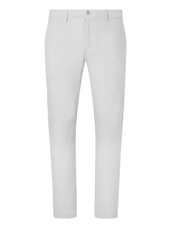 Onia Straight-leg Linen Trousers - Blue