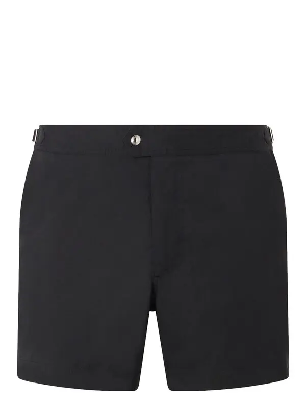 TOM FORD Straight-leg Mid-length Swim Shorts - Black