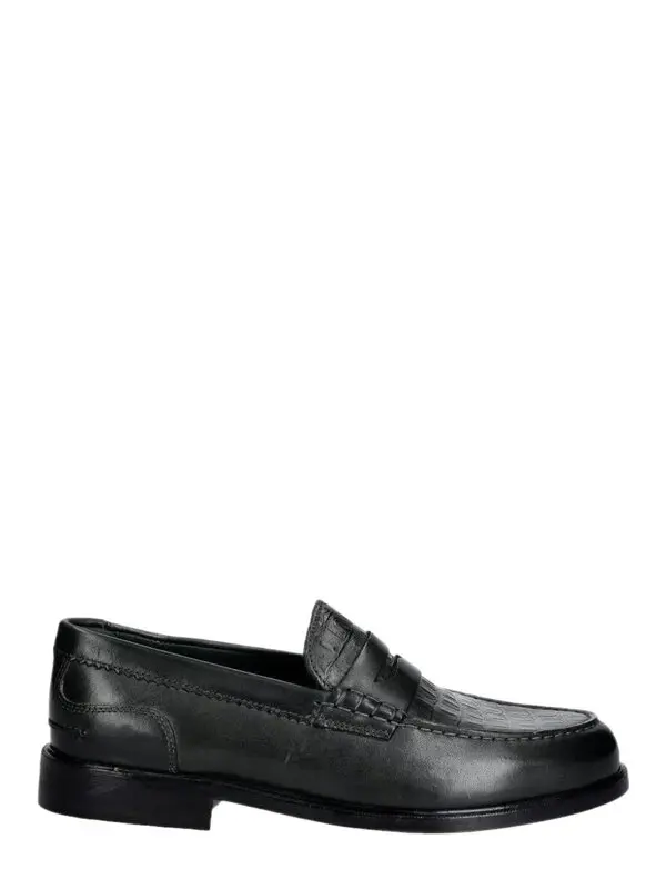 Clarks Crocodile-effect Leather Loafers - Green