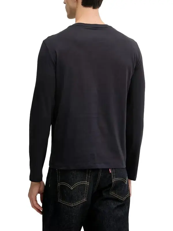 Armani Exchange Logo-print Long-sleeve T-shirt - Black