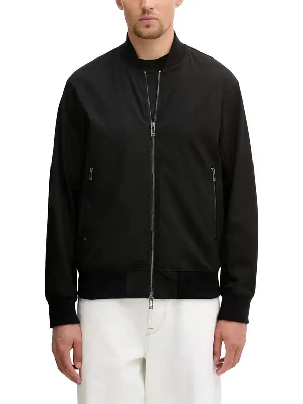 Armani Exchange Zip-up Bomber Jacket - Black