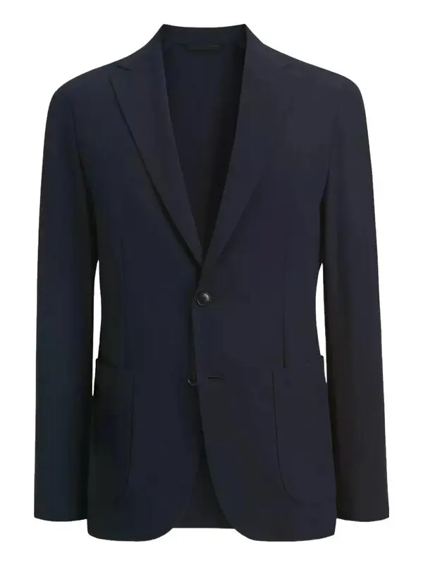 BOSS Slim-fit Blazer In Performance Stretch Fabric - Blue