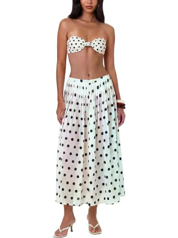 NICHOLAS Marit Midi Skirt - White