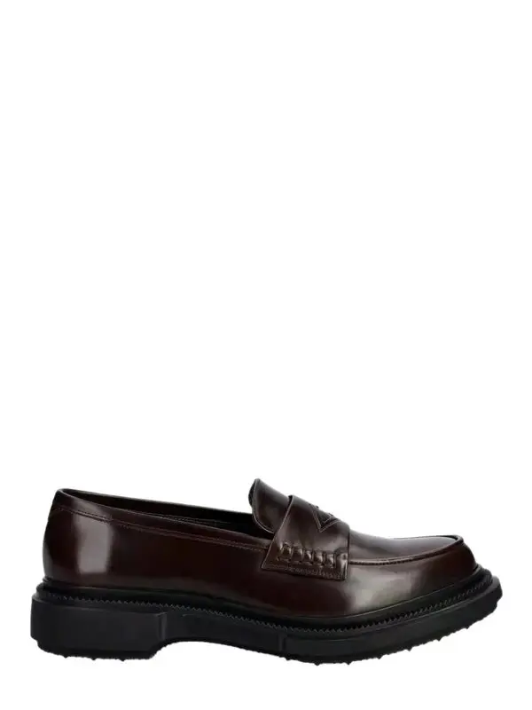 ADIEU PARIS Polished Leather Loafers - Brown