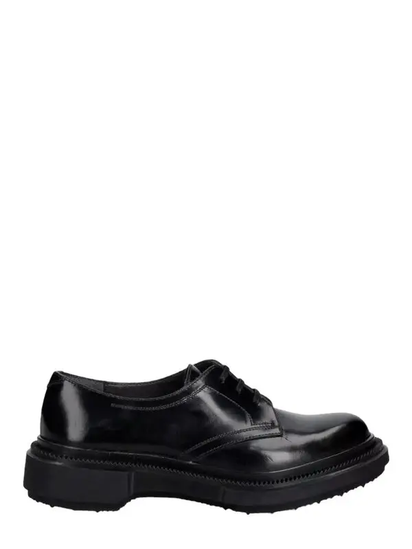 ADIEU PARIS Polished Leather Derby Shoes - Black