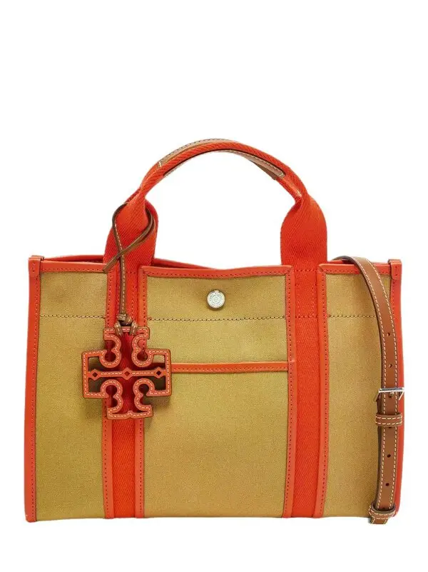 Tory Burch Twill Tory Tote Bag - Neutrals