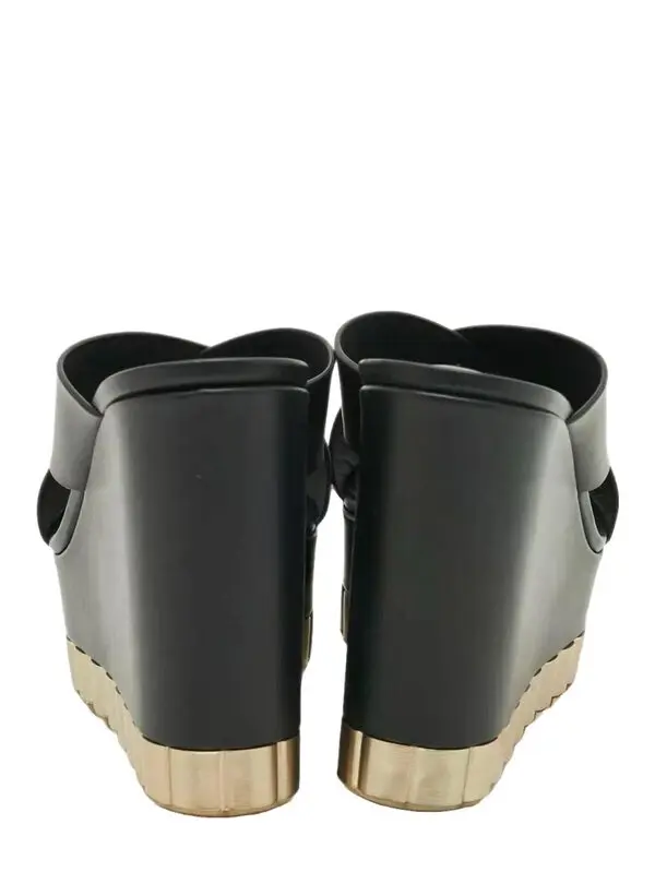 FERRAGAMO Nicosia Wedge Sandals - Black