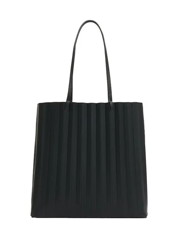 MANSUR GAVRIEL Large Pleated Filo Tote - Black/flamma
