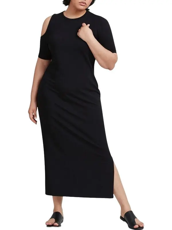 MARCELLA Gramercy Cutout Jersey Maxi Dress - Black