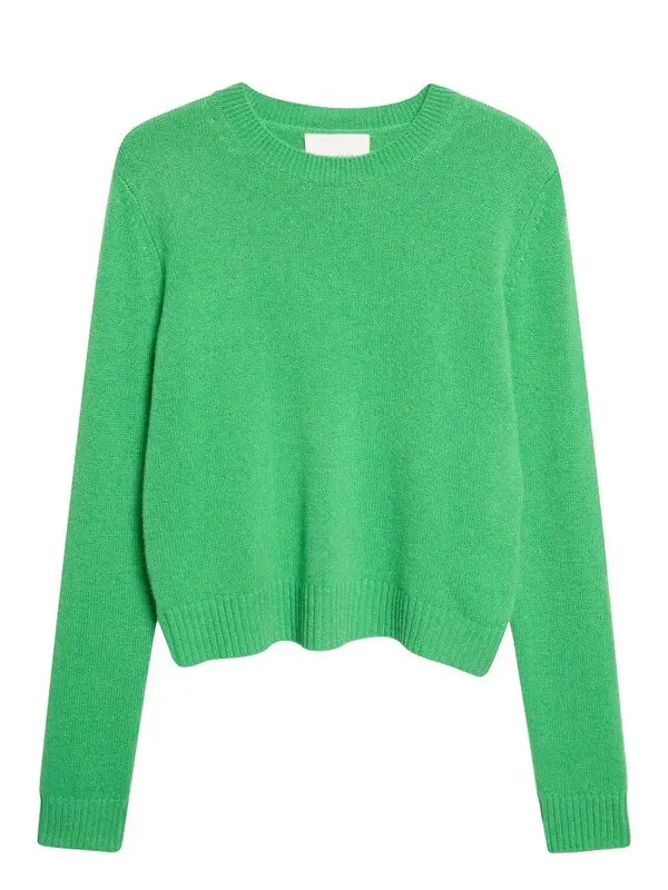 LISA YANG Mable Cashmere Crewneck Sweater - Basilico