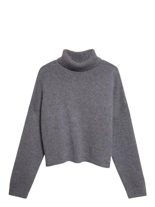 LISA YANG Zerlina Cashmere Turtleneck Sweater - Graphite