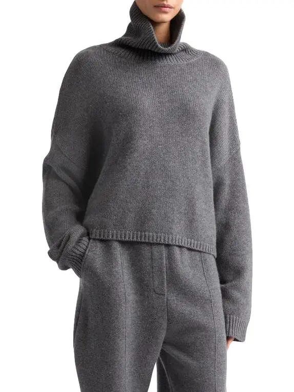 LISA YANG Zerlina Cashmere Turtleneck Sweater - Graphite