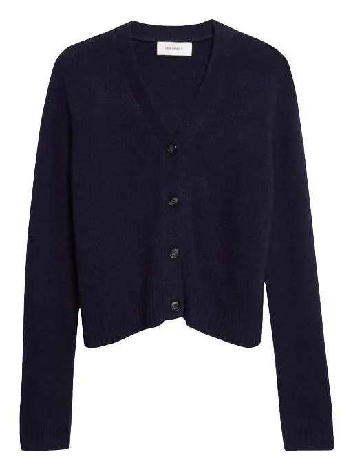 LISA YANG Cashmere & Silk Cardigan - Navy