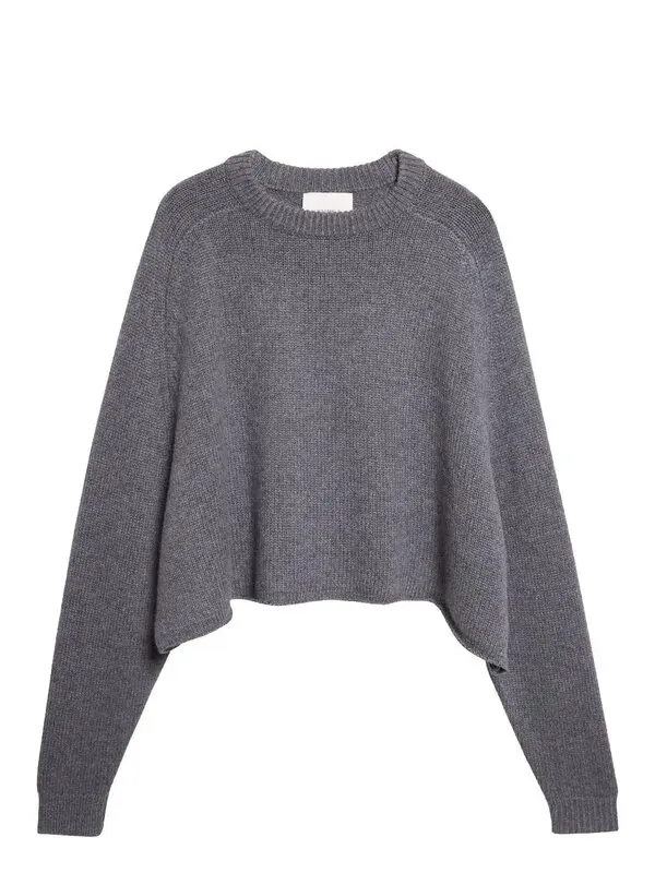 LISA YANG Oversize Raglan Sleeve Cashmere Sweater - Graphite