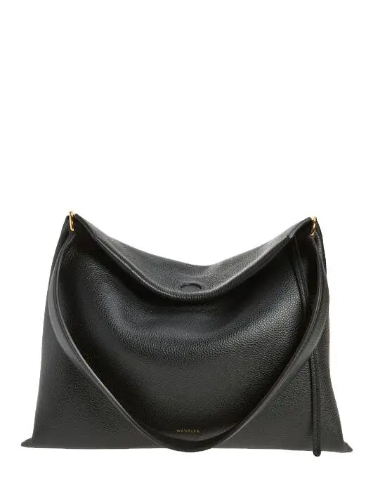 WANDLER Small Penelope Leather Tote - Black Crust