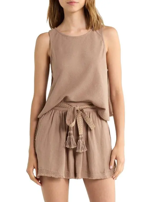Elan Drawstrong Shorts - Brown