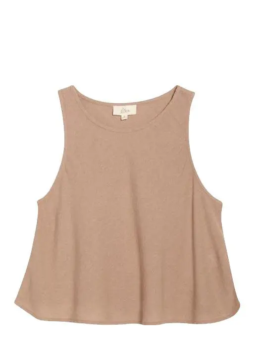 Elan Semisheer Cover-up Tank - Brown