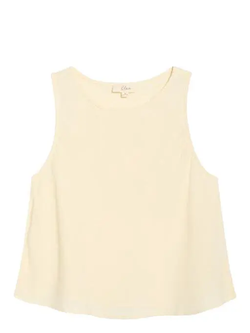 Elan Semisheer Cover-up Tank - Off White